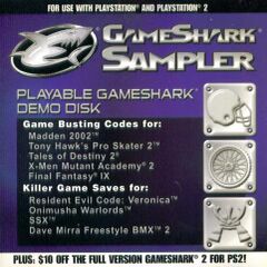 GameShark (PlayStation 2) - Wiki - GameHacking.org